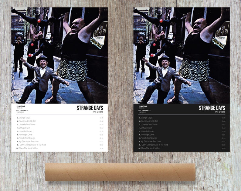 The Doors Strange Days Album Cover Poster for Home Wall - Etsy