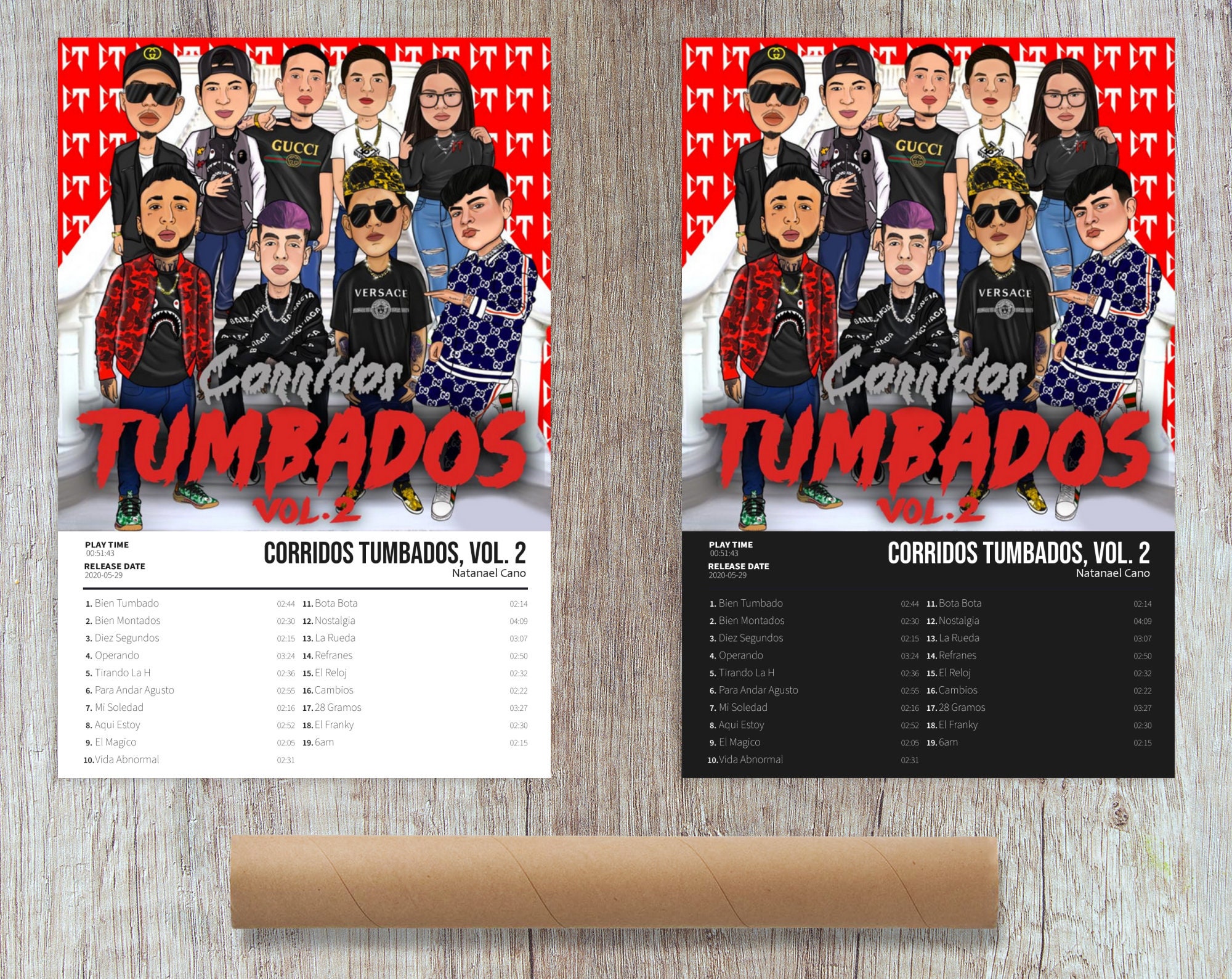 Natanael Cano Corridos Tumbados Vol. 2 Album Cover Poster - Etsy Canada