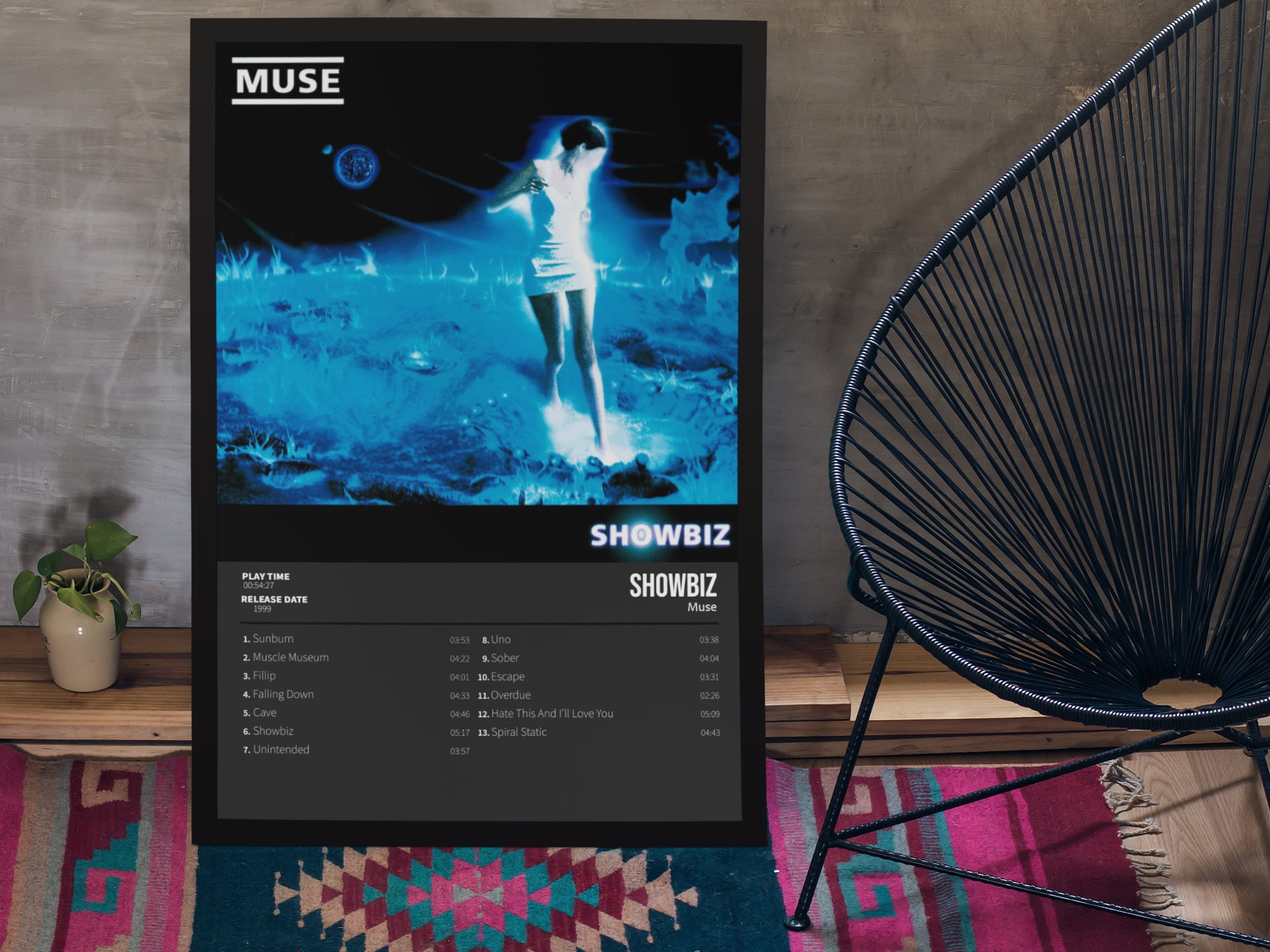 Muse - Showbiz | Album Cover Poster For Home Wall Art No Frame