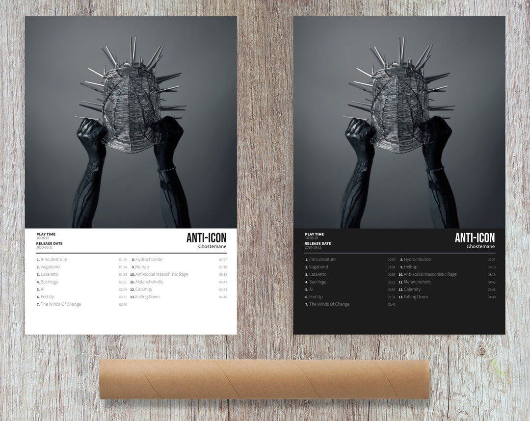 Ghostemane Anti-icon Album Cover Poster for Home Wall Art - Etsy
