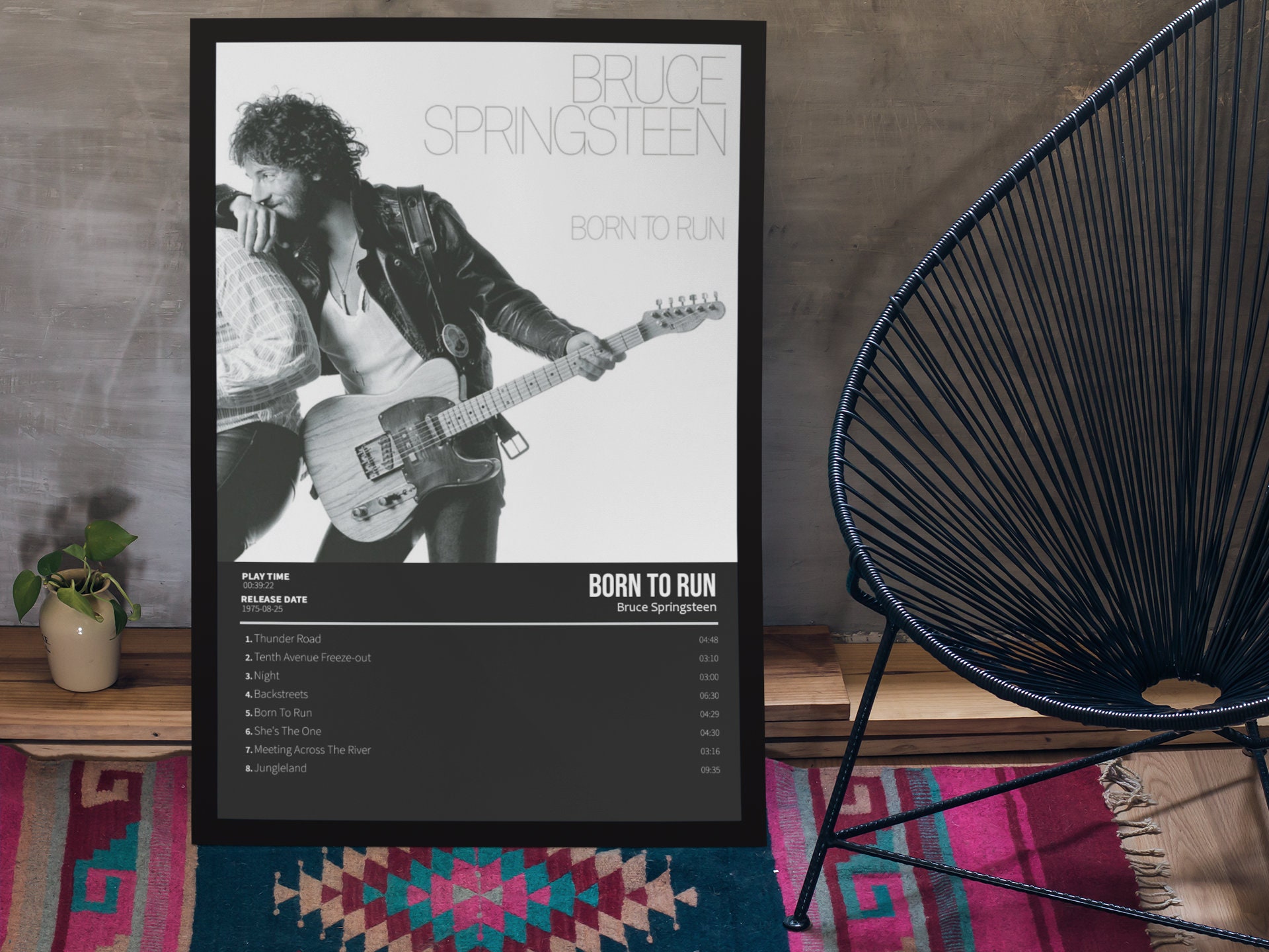 Bruce Springsteen - Born To Run | Album Cover Poster For Home Wall Art ...