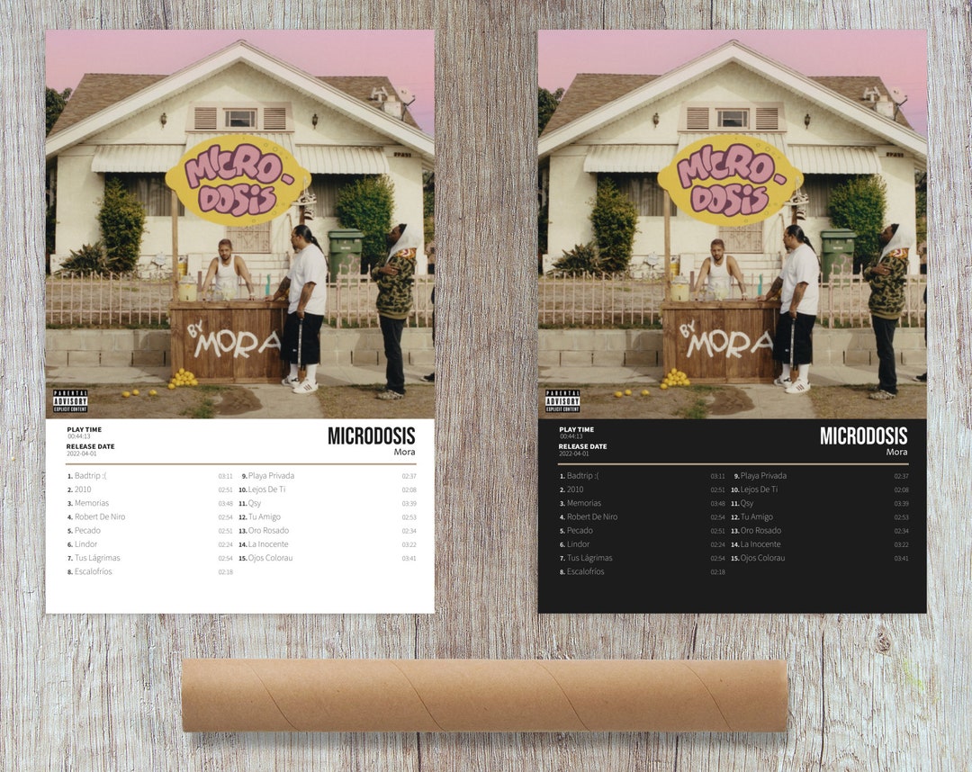 Mora Microdosis Album Cover Poster for Home Wall Art - Etsy