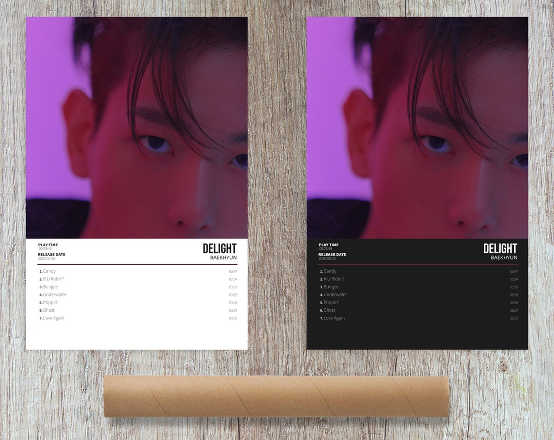 Baekhyun Delight Album Cover Poster for Home Wall Art - Etsy