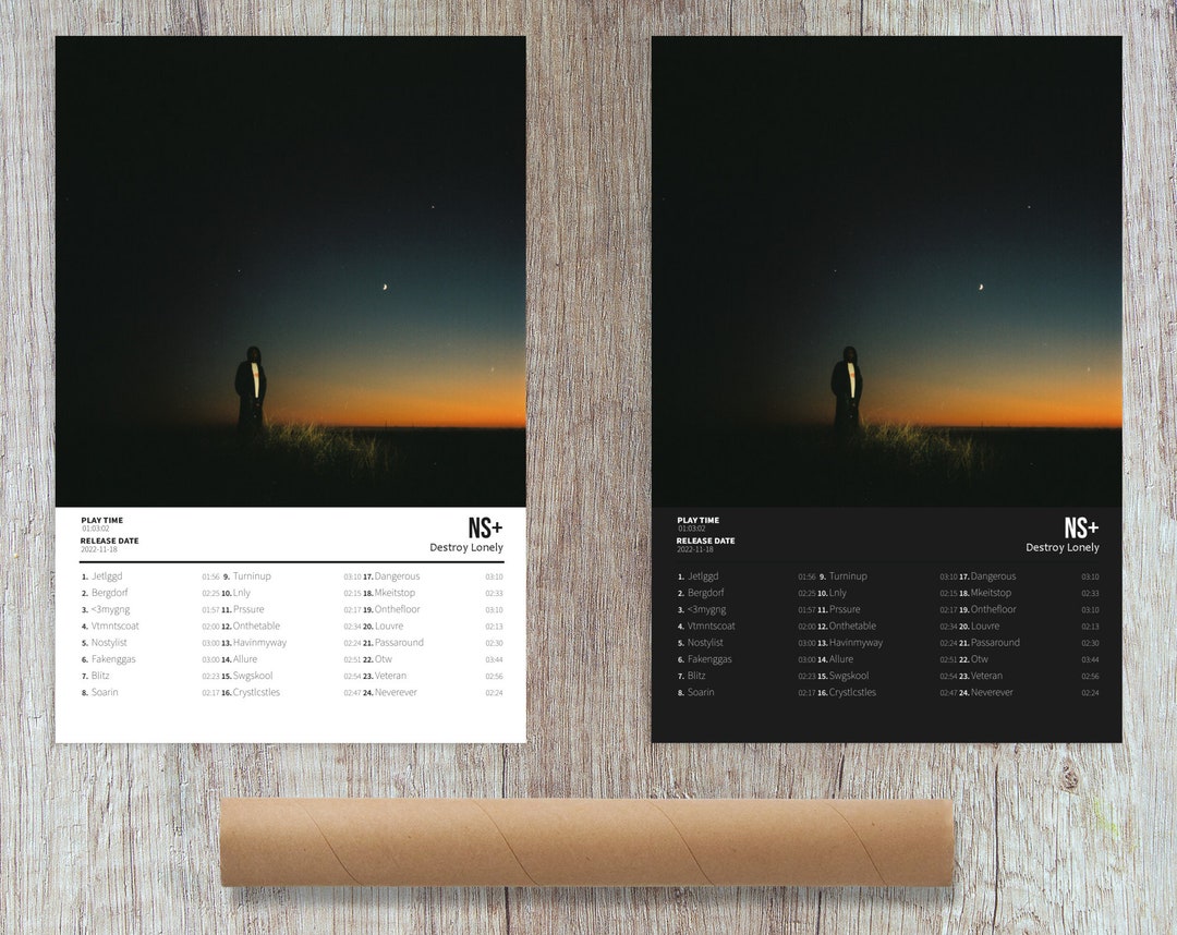 Destroy Lonely Ns Album Cover Poster for Home Wall Art - Etsy Canada