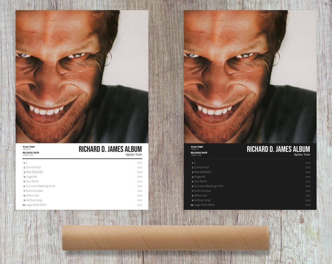 Aphex Twin Richard D. James Album Album Cover Poster for - Etsy