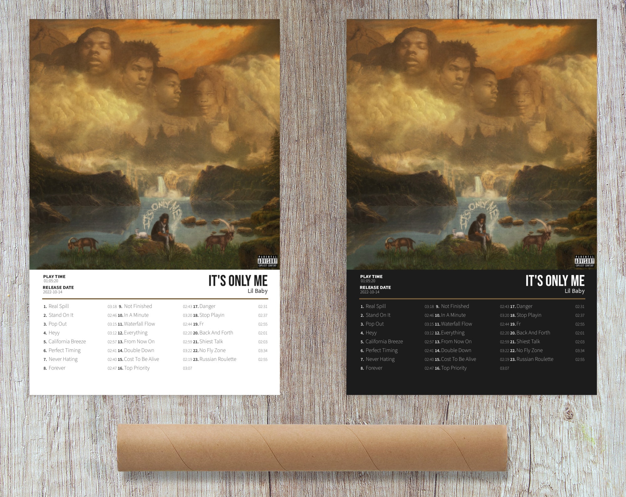 Lil Baby It's Only Me Album Cover Poster for Home Wall - Etsy UK