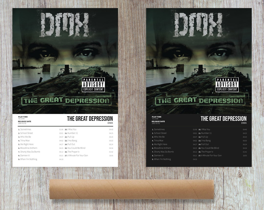 Dmx the Great Depression Album Cover Poster for Home Wall - Etsy