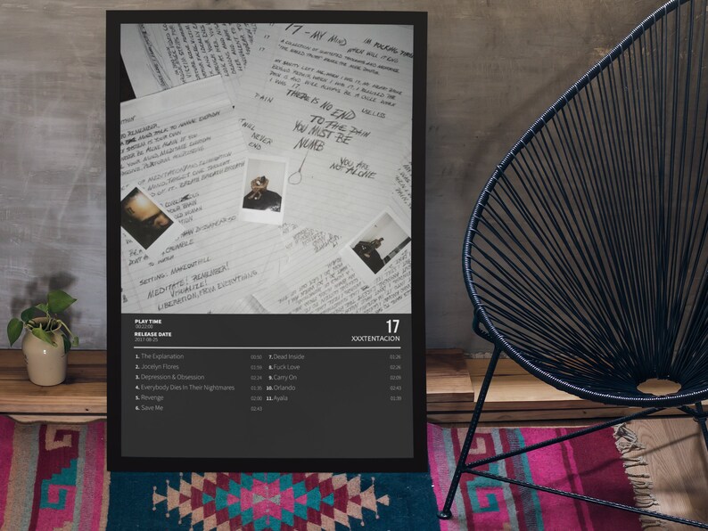 Xxxtentacion 17 Album Cover Poster for Home Wall Art - Etsy