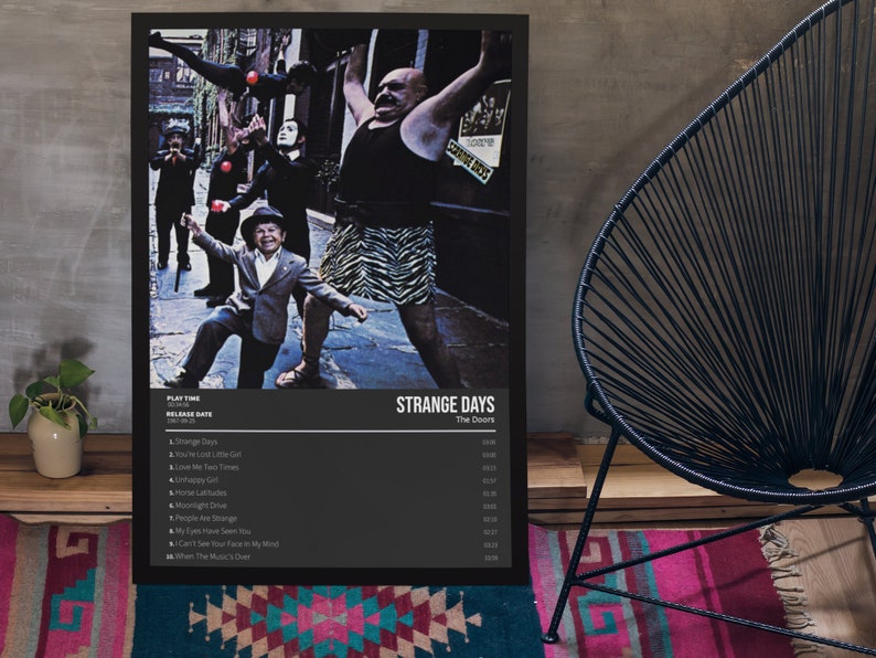 The Doors Strange Days Album Cover Poster for Home Wall - Etsy