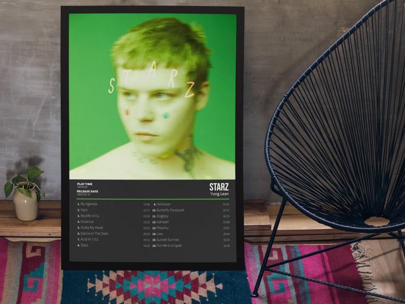 Yung Lean Starz Album Cover Poster for Home Wall Art - Etsy Canada