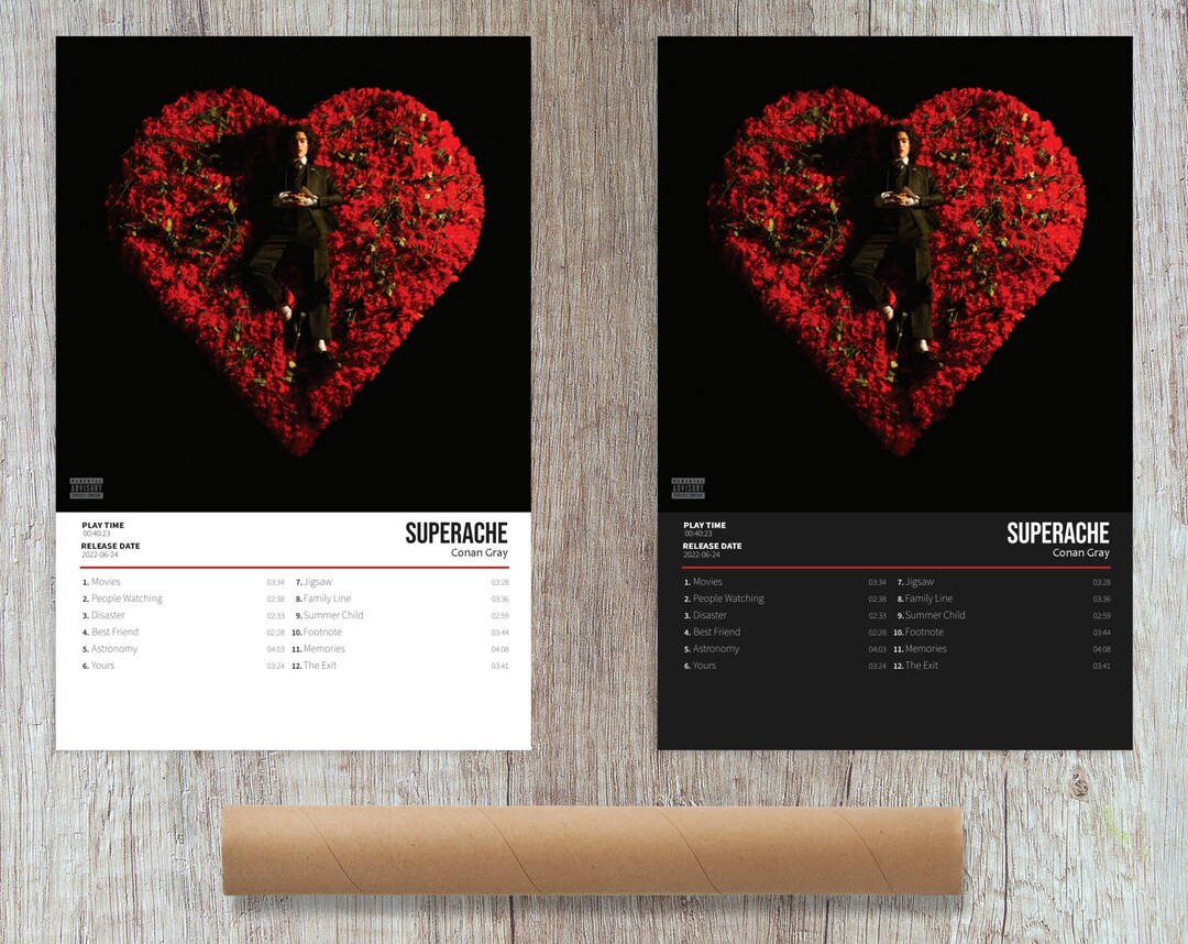 Conan Gray Superache Album Cover Poster for Home Wall Art - Etsy Canada