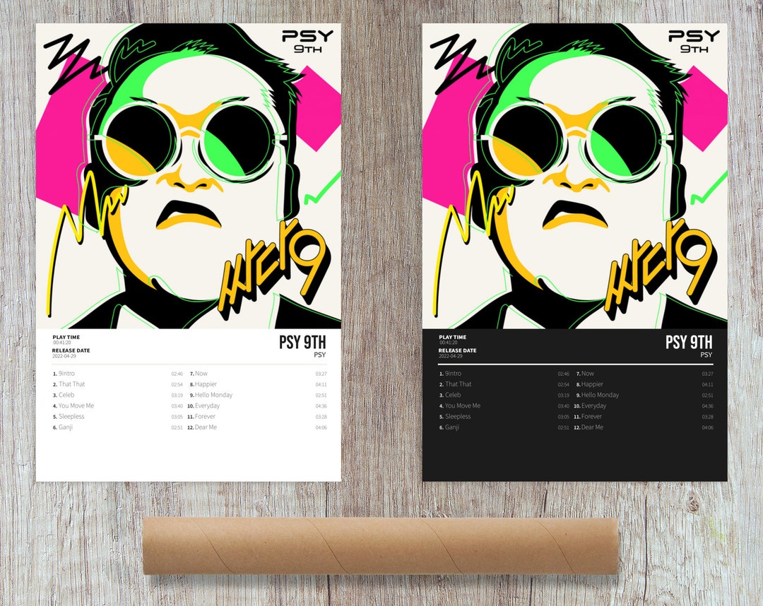 Psy Psy 9th Album Cover Poster for Home Wall Art - Etsy