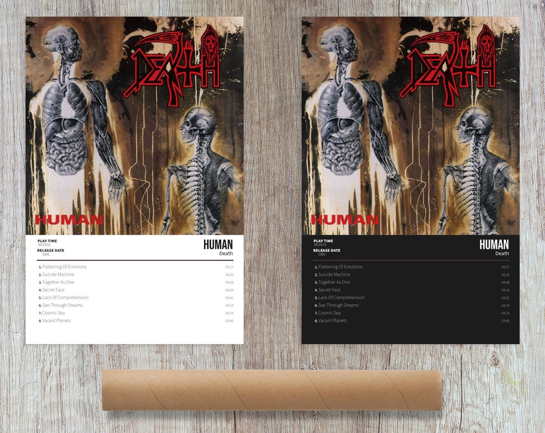 Death Human Album Cover Poster for Home Wall Art - Etsy