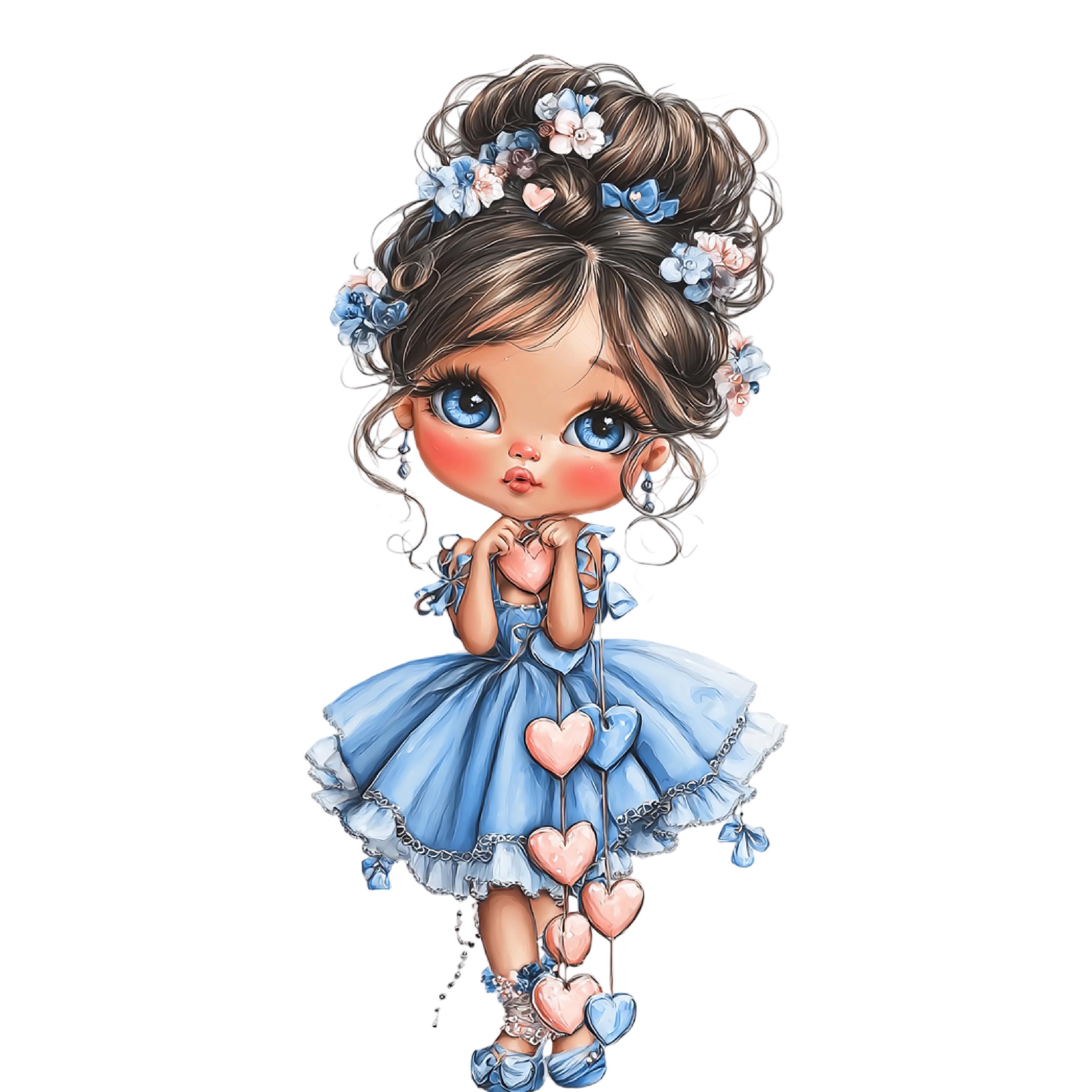 23 Quirky Valentine’s Day Girl Clipart, Clipart Download for Teachers ...