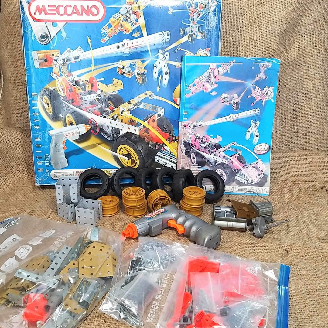 Retro C. 1990s Meccano 9550 Boxed Set 50 Best Of Old School Mechanical ...