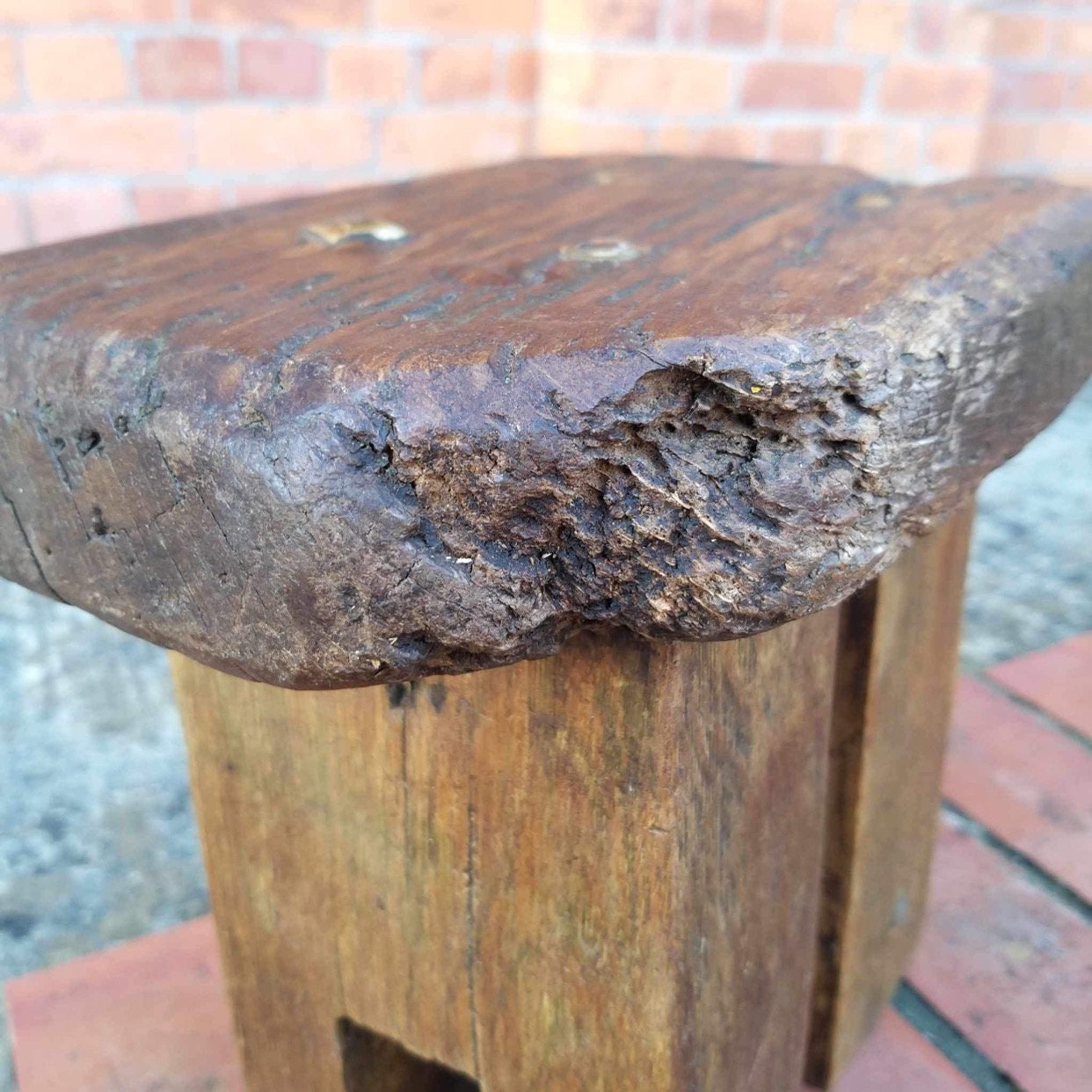 Fabulously Naive and Primitive Scratch Built Wooden Stool - Etsy