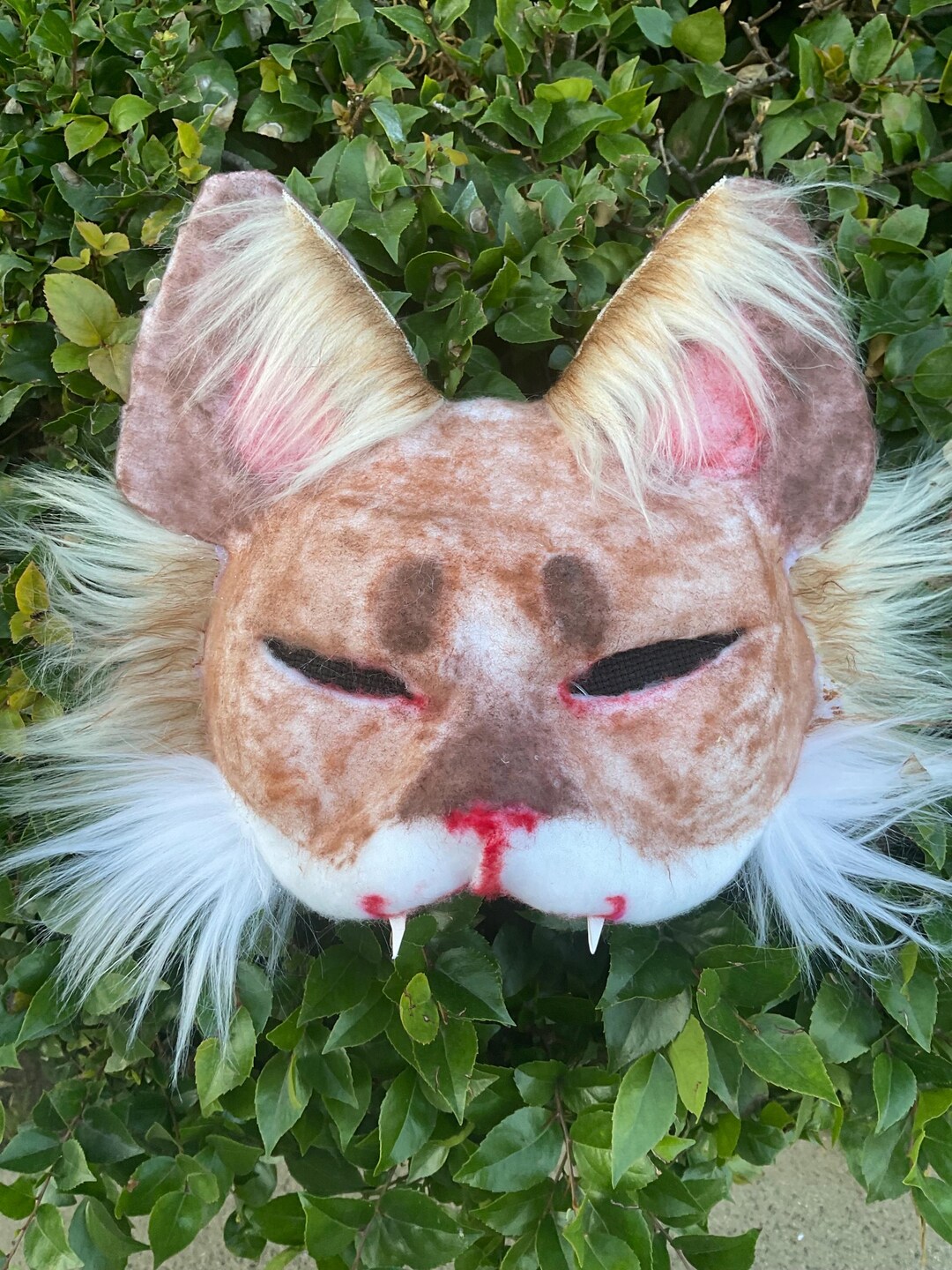 Brown Cat Mask - Etsy