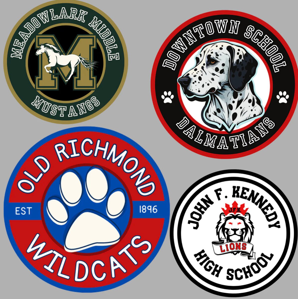 Custom Mascot Circle Design PNG - Etsy