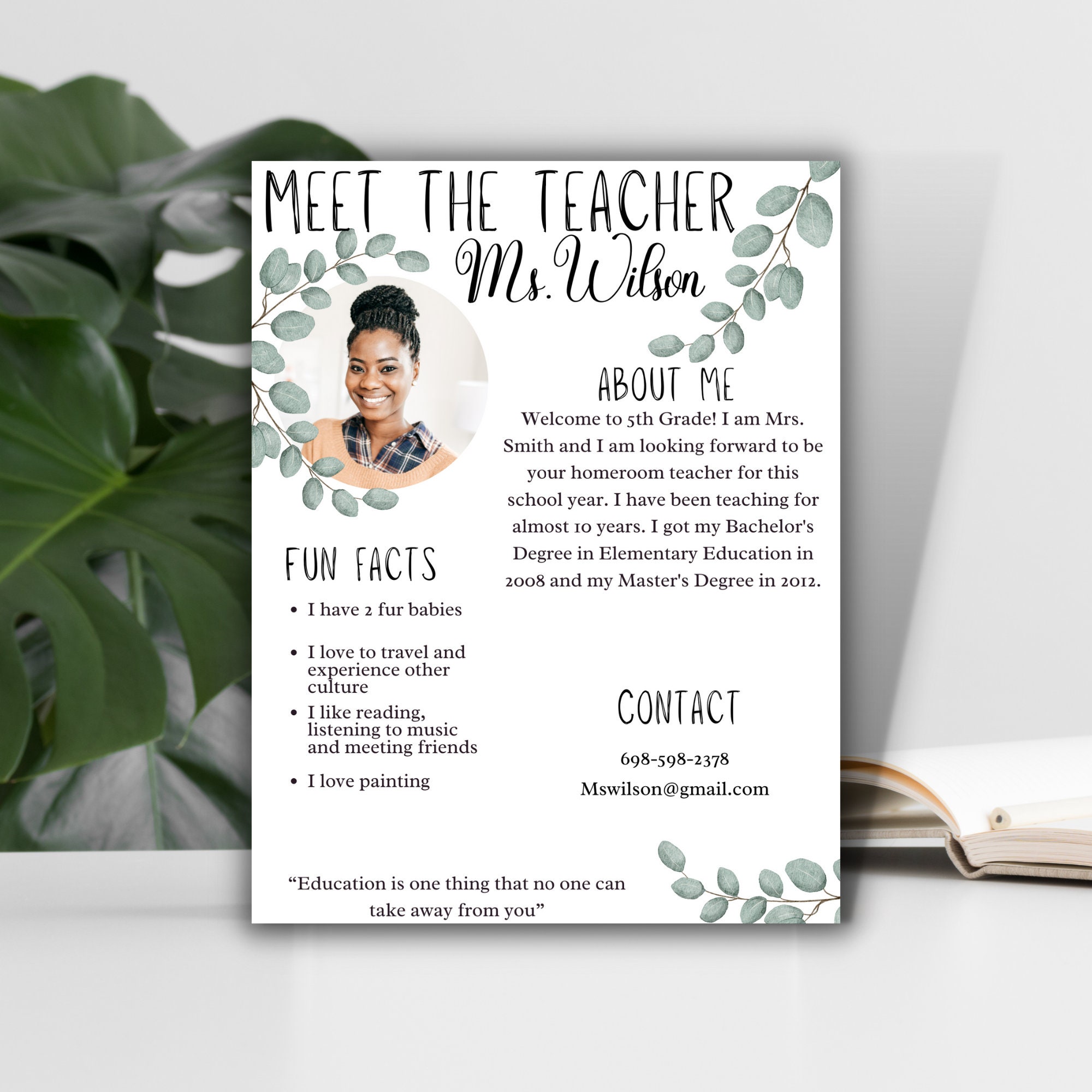 Meet the Teacher Template, Back to School Flyer, Open House Flyer ...