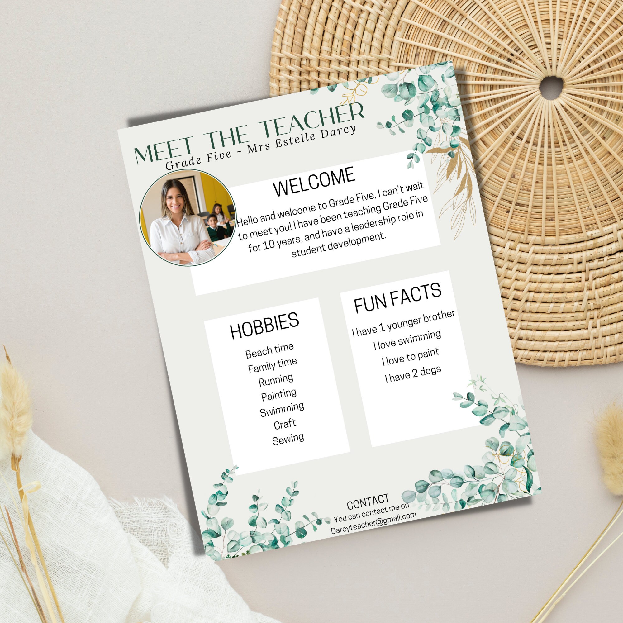 Meet the Teacher Template Back to School Flyer Open House - Etsy