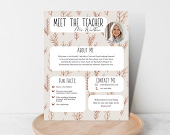 Meet the Teacher Template, Back to School Flyer, Open House Flyer ...