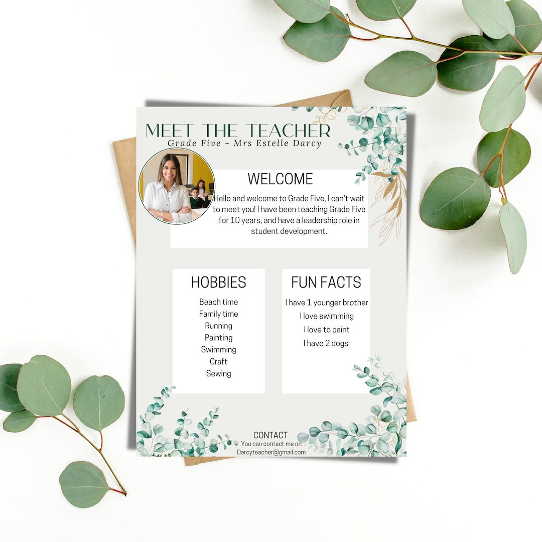 Meet the Teacher Template, Back to School Flyer, Open House Flyer ...