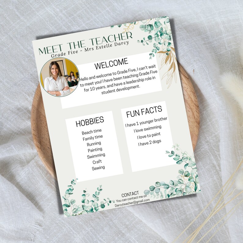 Meet the Teacher Template Back to School Flyer Open House - Etsy