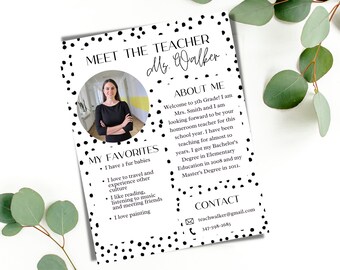 Meet the Teacher Template, Back to School Flyer, Open House Flyer ...