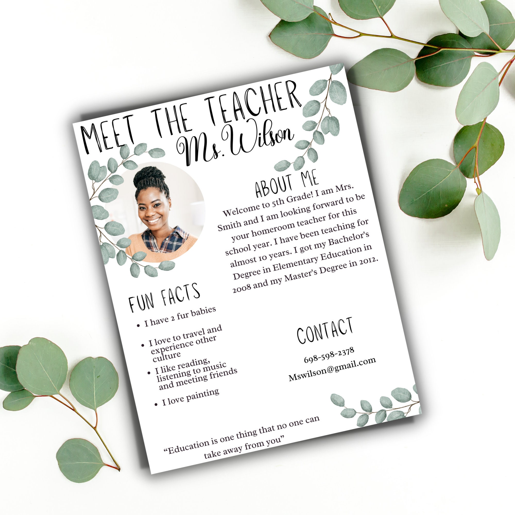 Meet the Teacher Template, Back to School Flyer, Open House Flyer ...
