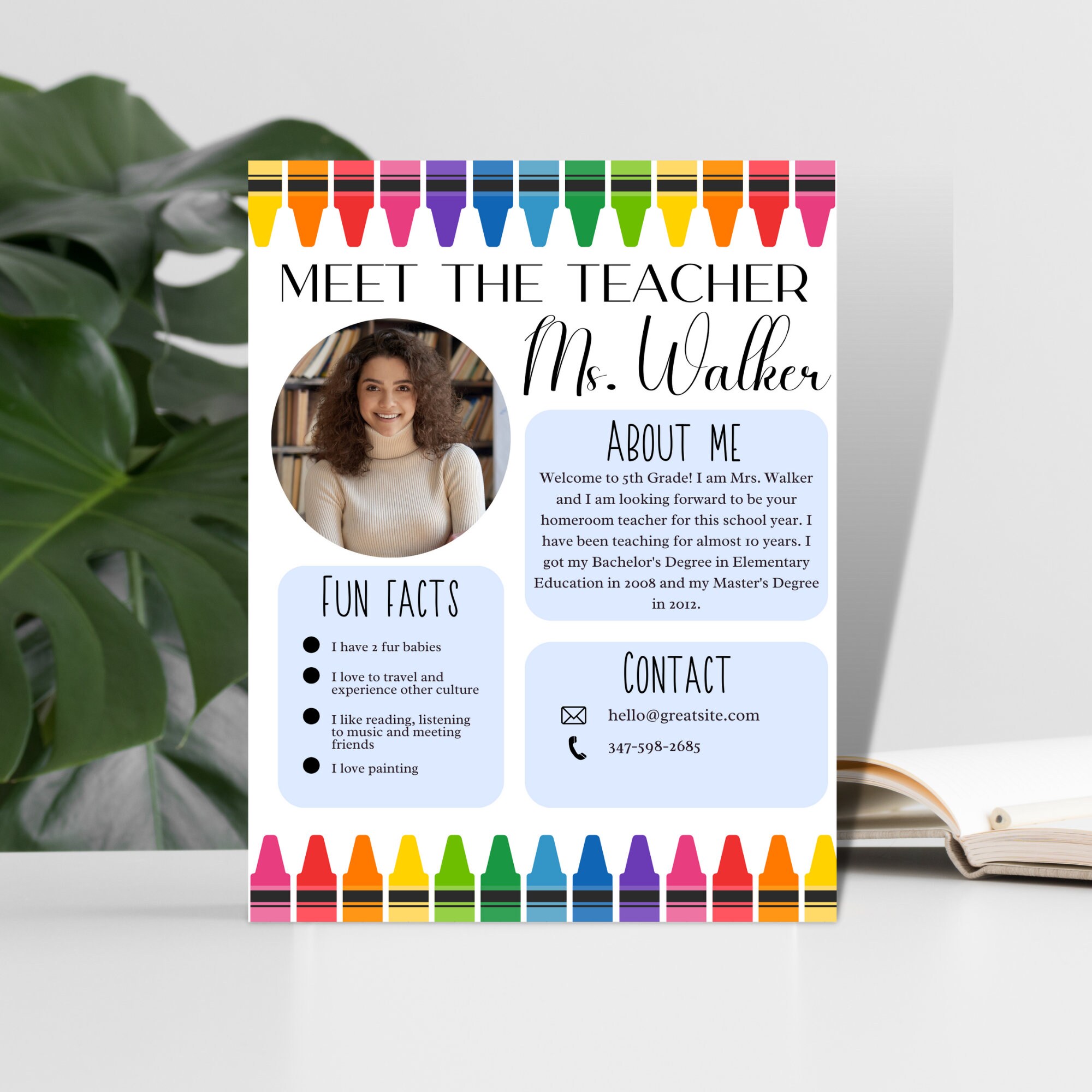 Meet the Teacher Template Back to School Flyer Open House - Etsy