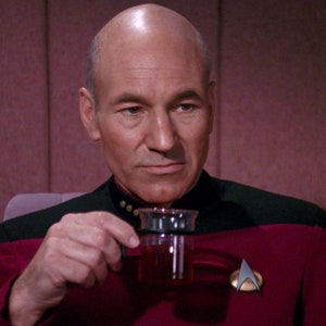Bodum Captain Picard Tea Cup Mug Star Trek TNG the Next Generation Prop ...