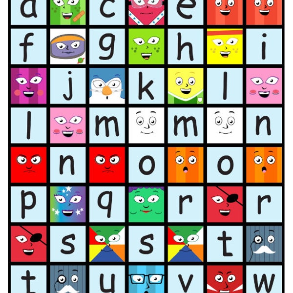 Alphablocks Stickers - Etsy UK