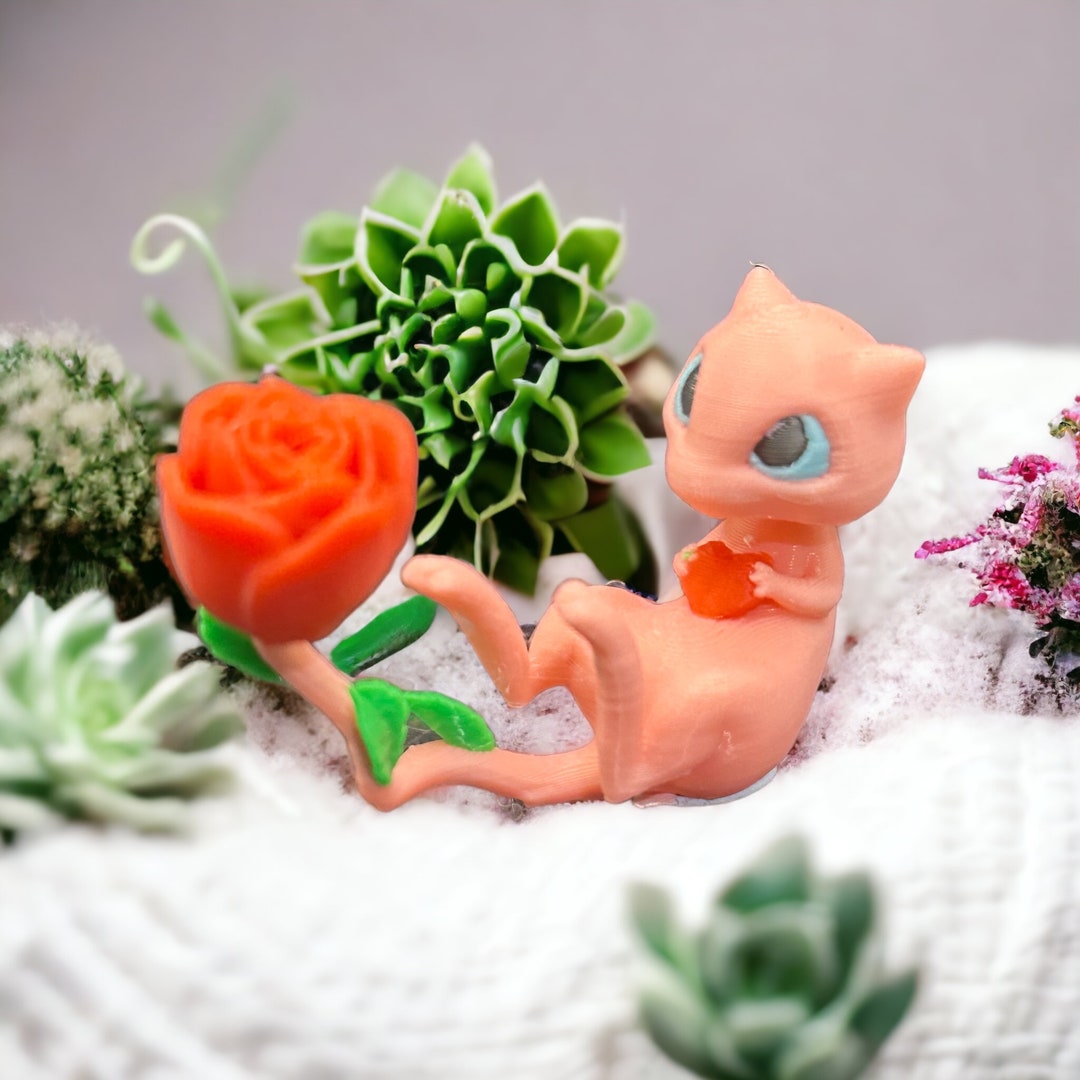 48 MPP Valentine Mew Pokemon Figure Created in Multi-color - Etsy