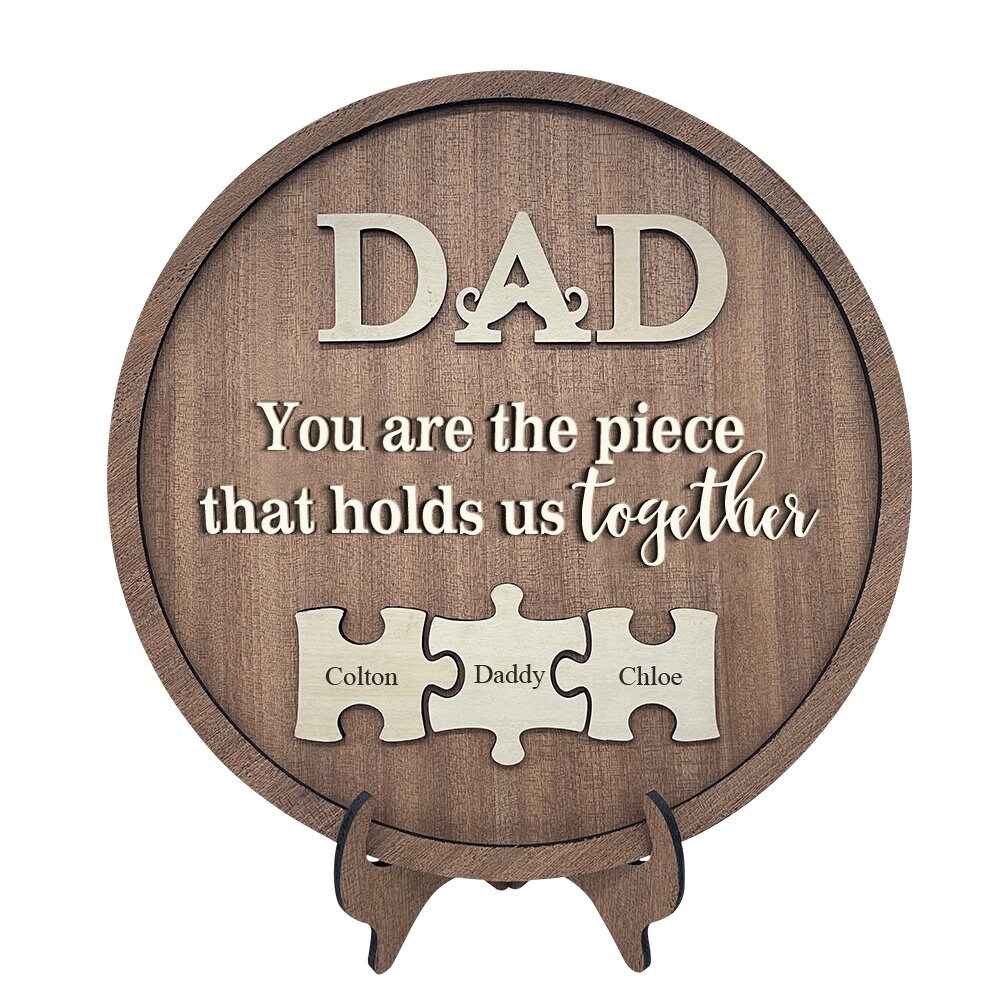 Personalized Puzzle Sign you Are the Piece That Holds Us Together ...