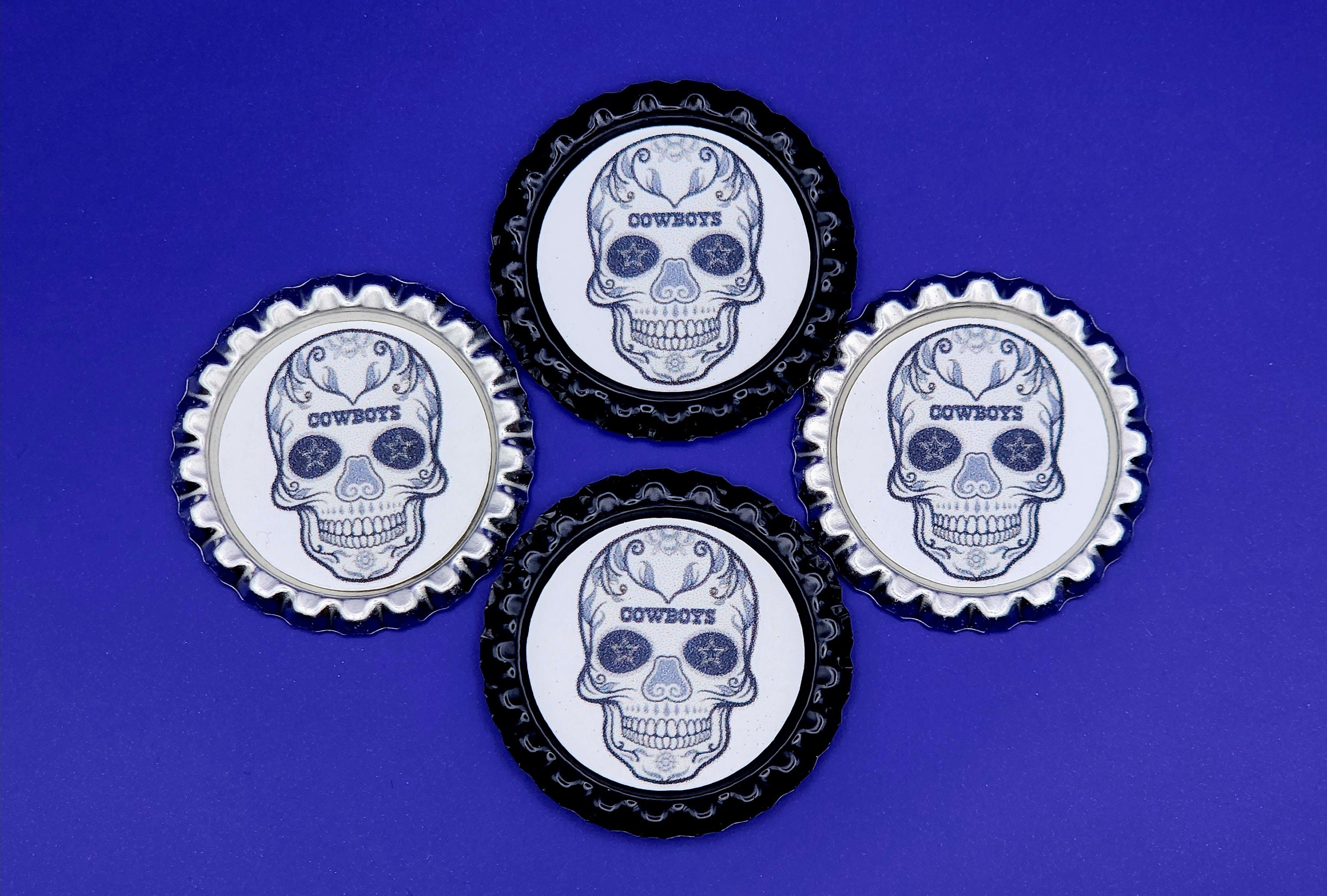 Dallas Cowboys Sugar Skull Mexican Bingo Chips - Etsy