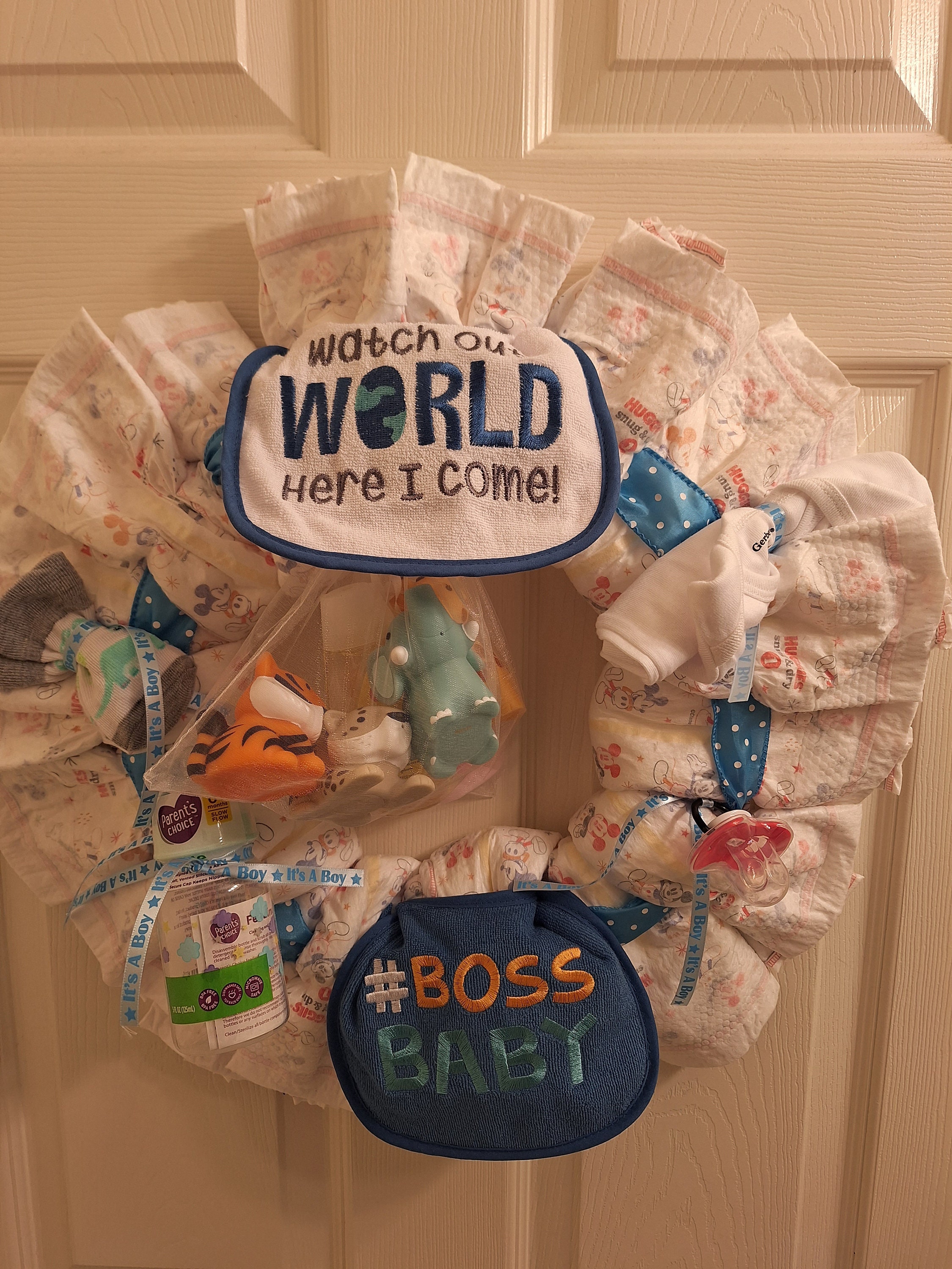 Baby Diaper Wreath - Etsy