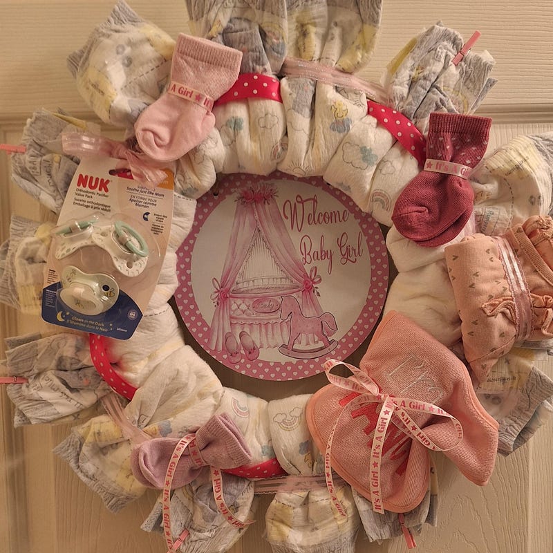 Diaper Wreath - Etsy