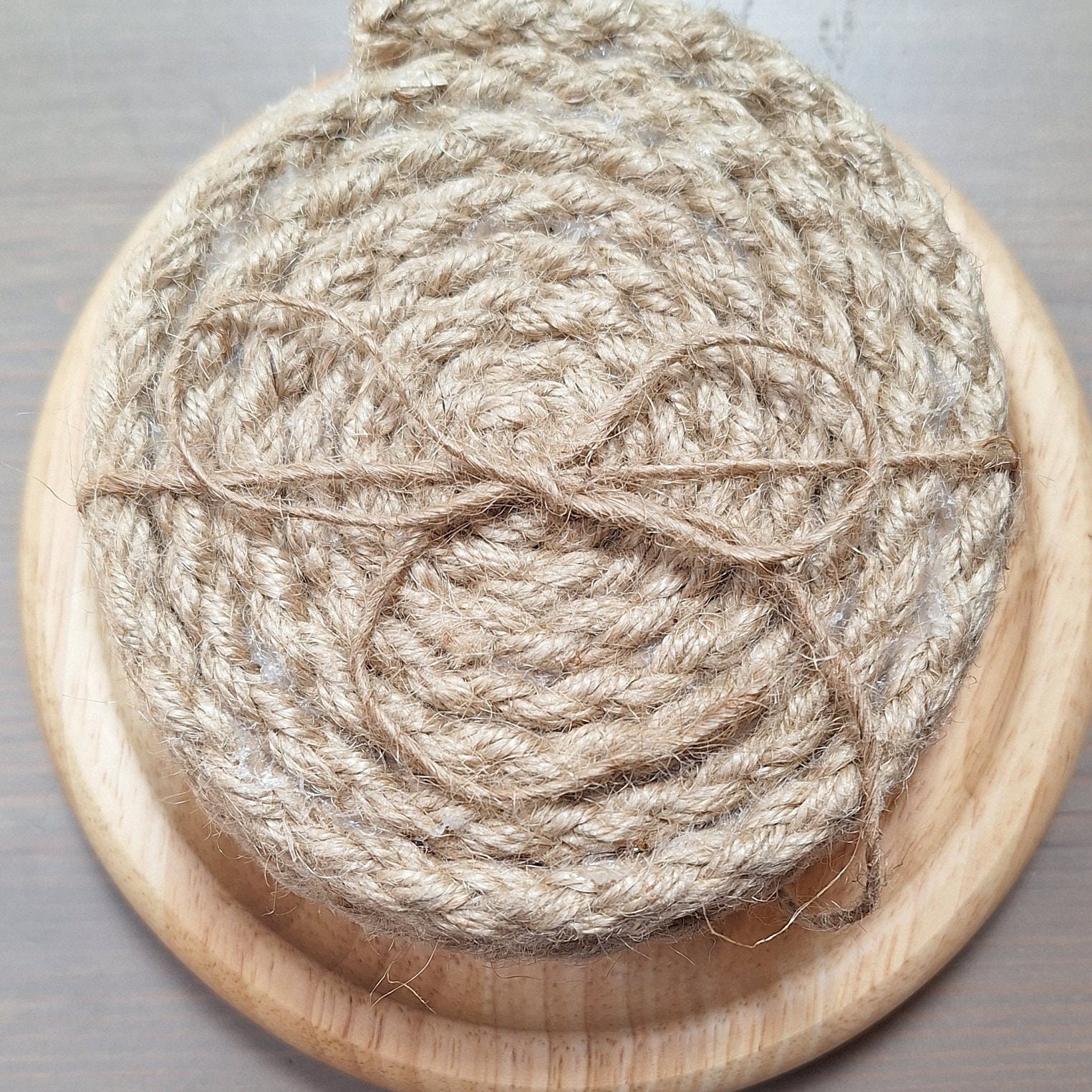 Coaster Set 0f 5 / Jute Coasters/ Round Twisted Nautical Rope Coaster ...