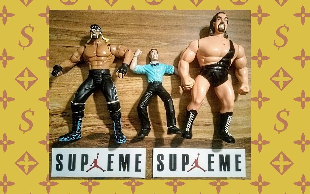 3 Vintage 1999 1998 WCW WWE the Giant/big Show, Hulk Hogan, Referee ...