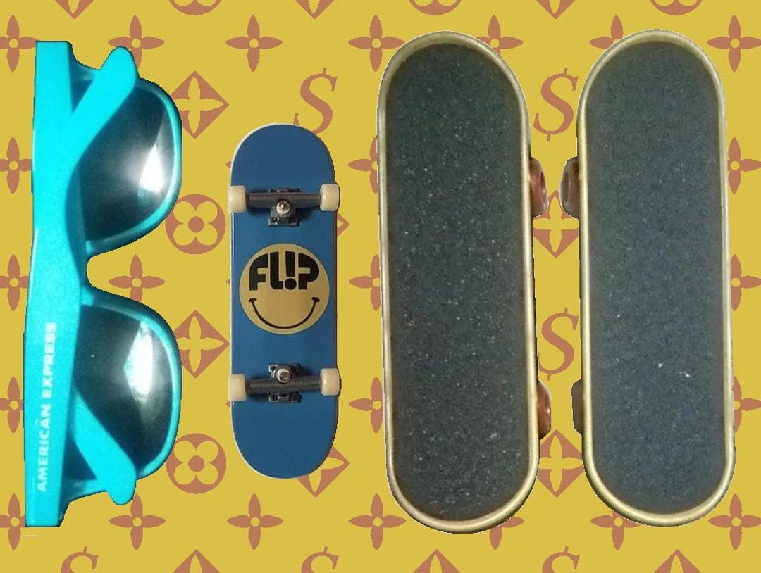 2 Handmade Easyflip Big Fingerboards Toys Blue Flip Tech Deck ...