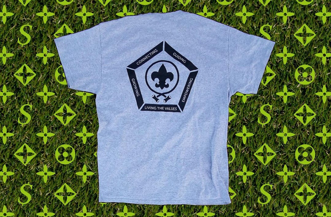 Handmade boy Scouts of America BSA Grey Gray Hipster Graphic-shirt ...