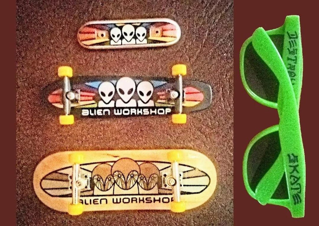 3 ULTRA RARE Alien Workshop Tech Deck Fingerboards Longboard Handmade ...