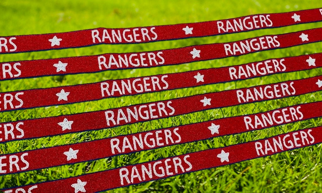 Texas Rangers Handmade Beaded Purse Strap, Clear Bag, Crossbody ...