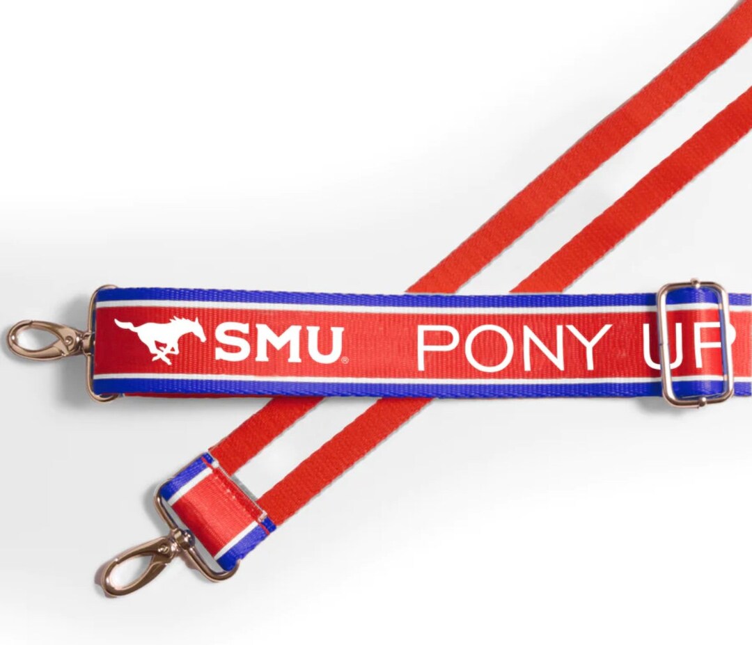 SMU - PONY UP, Adjustable Purse Strap, Licensed, Patterned, Stadium ...