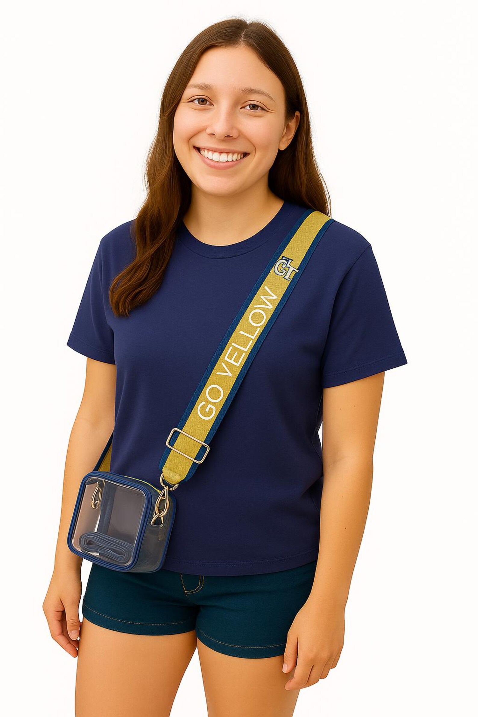 Georgia Tech GO YELLOW JACKETS - Adjustable Strap, Licensed, Patterned ...