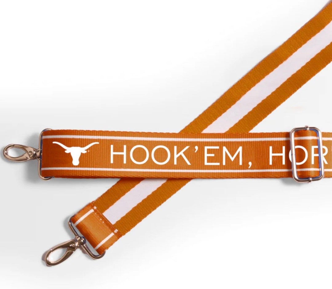 Texas Longhorn HOOK”EM - Adjustable Purse Strap, Licensed, Stadium ...