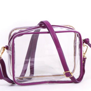 LSU Tigers Clear Purse With Strap, GEAUX TIGERS - Licensed, Canvas ...