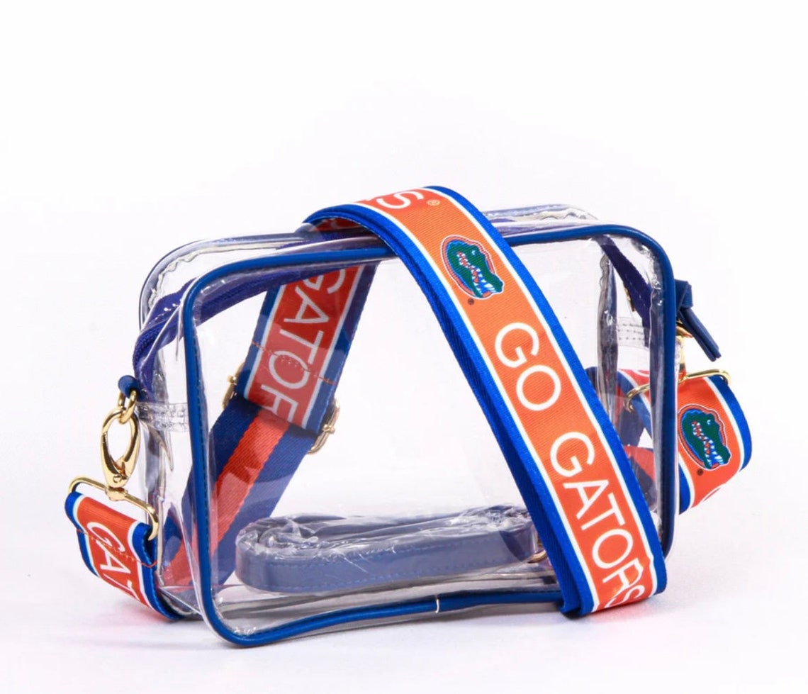Florida GO GATORS Clear Purse With Strap - Licensed, Canvas, Tailgating ...