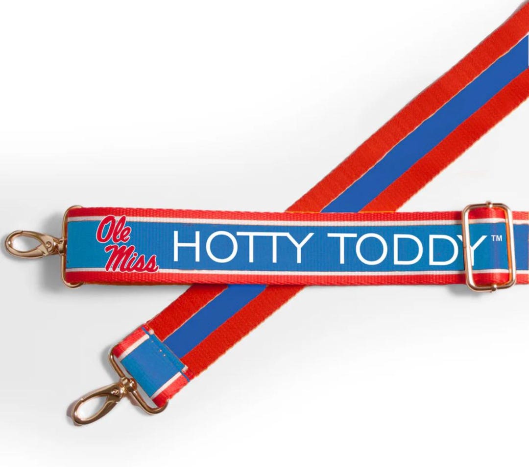 Ole Miss HOTTY TODDY - Adjustable Purse Strap, Licensed, Patterned ...