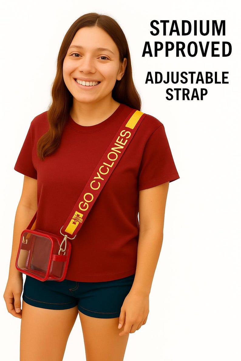 Iowa State GO CYCLONES - Adjustable Strap, Licensed, Patterned, Stadium ...